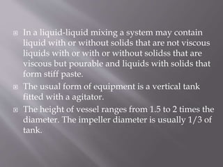 Mixing - Mechanical Operations | PPTX