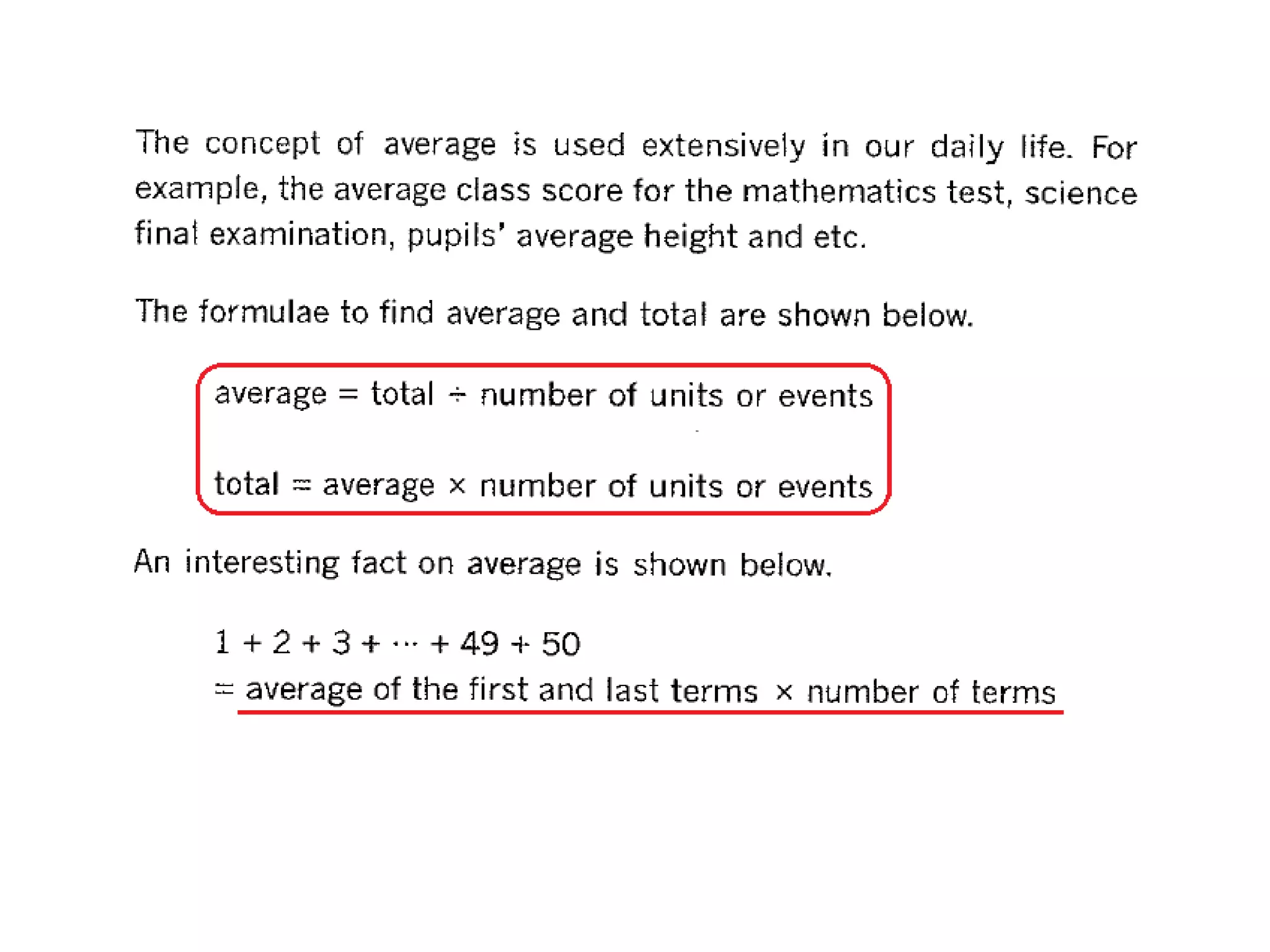 Maths Olympiad - average-problems | PPSX