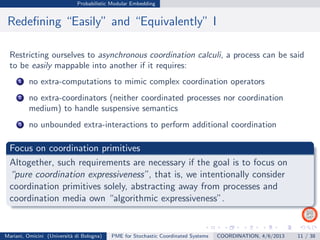 Probabilistic Modular Embedding for Stochastic Coordinated Systems | PPT