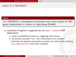 Multi-paradigm Coordination for MAS | PPT