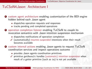 Multi-paradigm Coordination for MAS | PPT