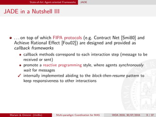 Multi-paradigm Coordination for MAS | PPT