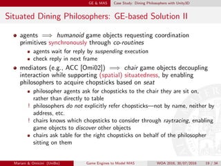 Game Engines to Model MAS: A Research Roadmap | PPT