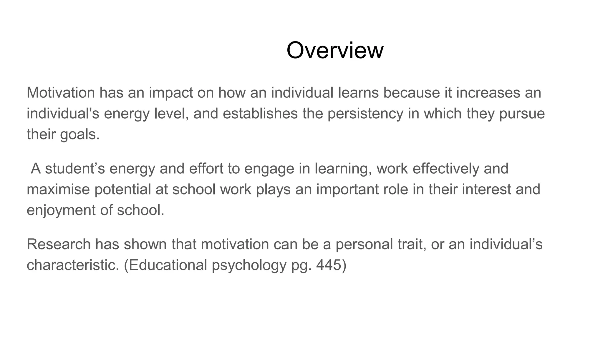 Teachers motivation leads to student motivation | PPTX