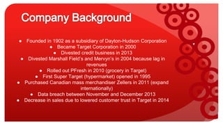 Target Corporation - Consulting project | PPT