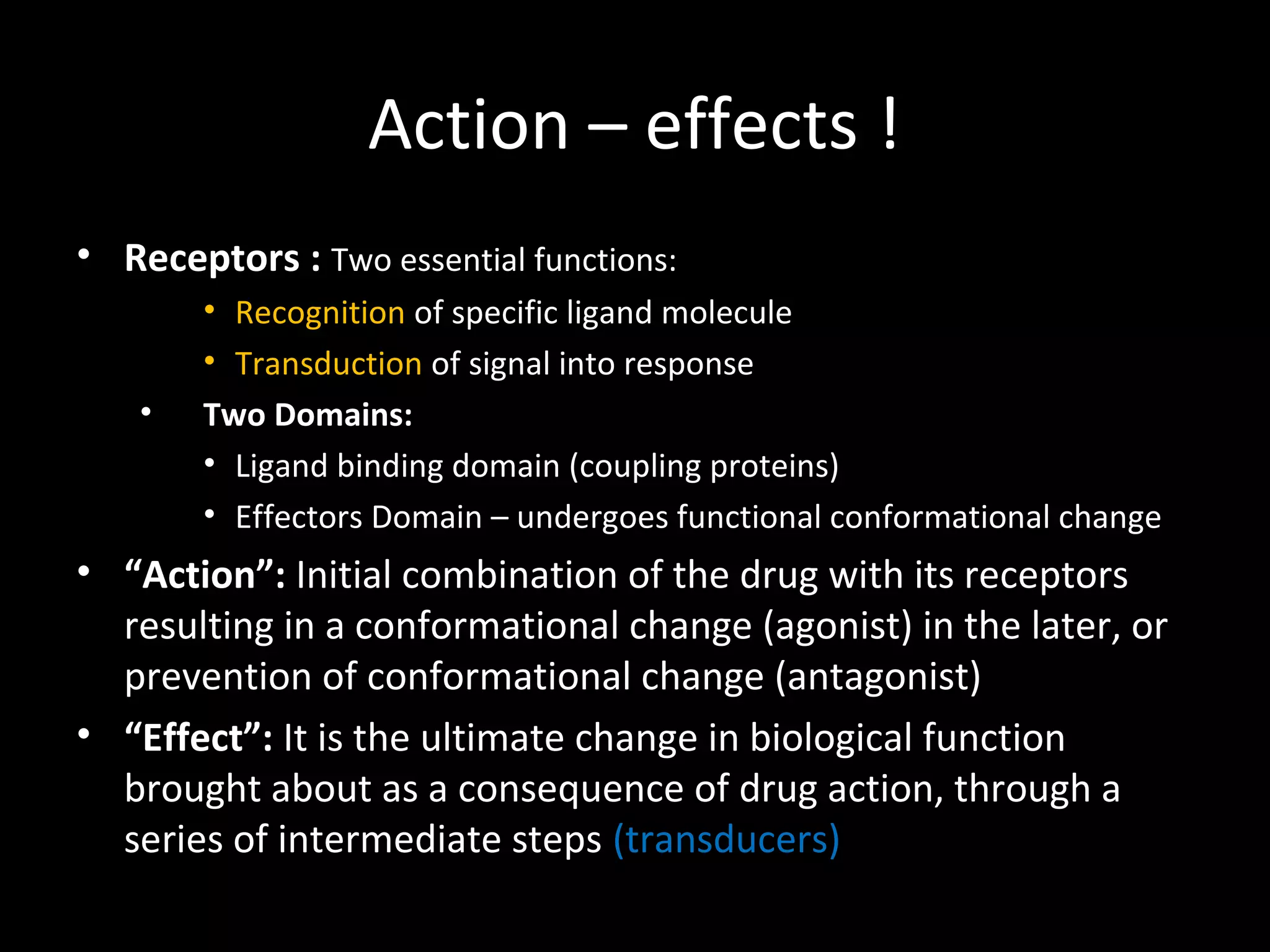 mechanism of action of drugs | PPT