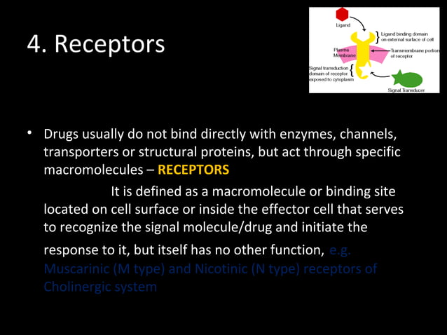 mechanism of action of drugs | PPT | Biological Sciences | Science