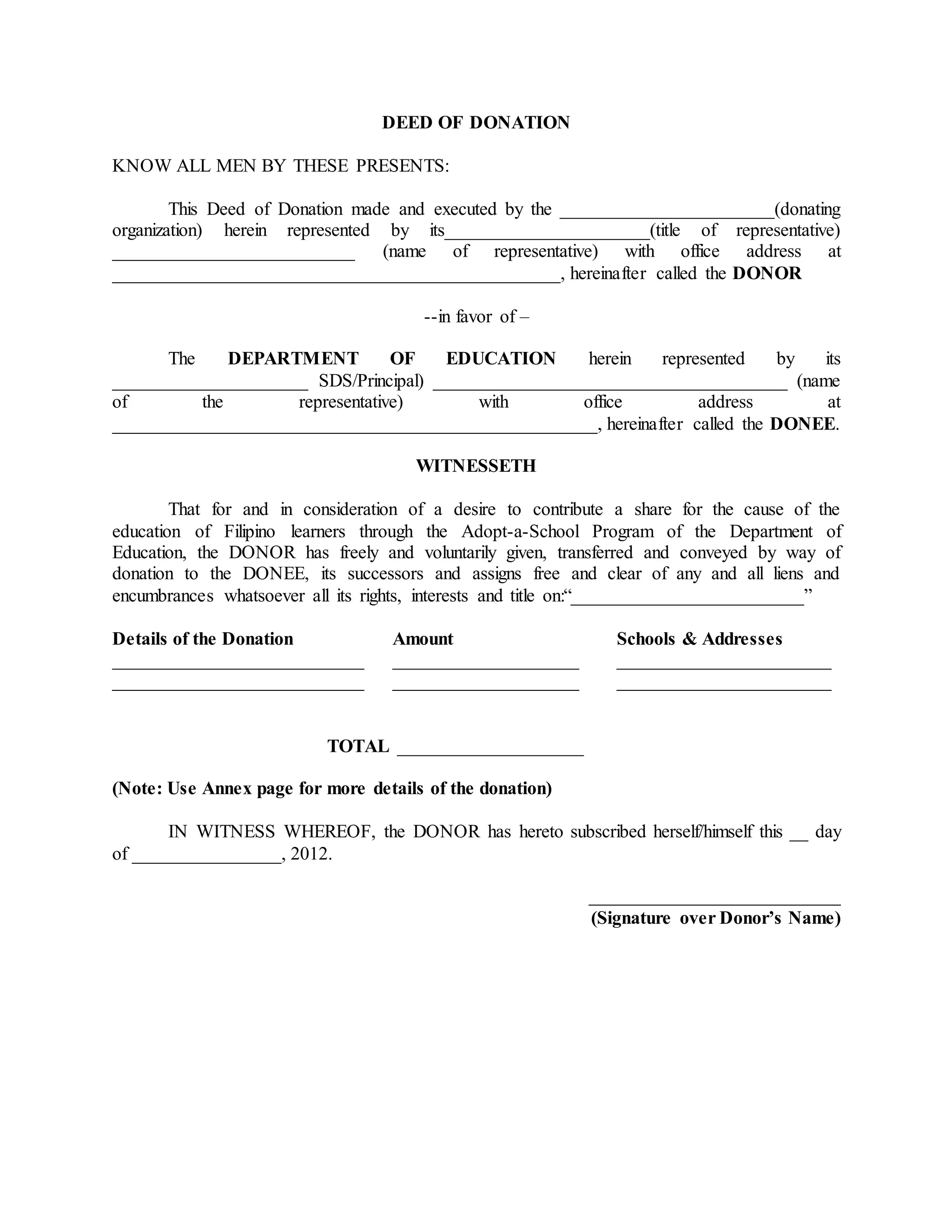 Moa deeds-template | DOC