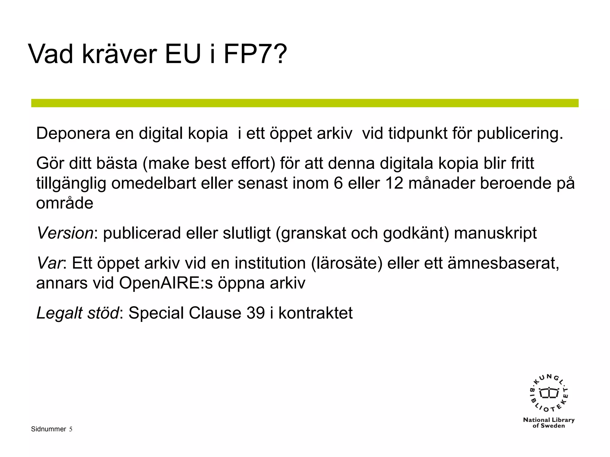 OpenAIRE Moa inledning jh | PPT | Science