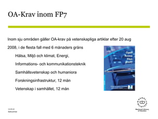 OpenAIRE Moa inledning jh | PPT | Science