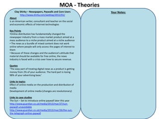MOA theories2 | PPTX | Social Networking | Internet