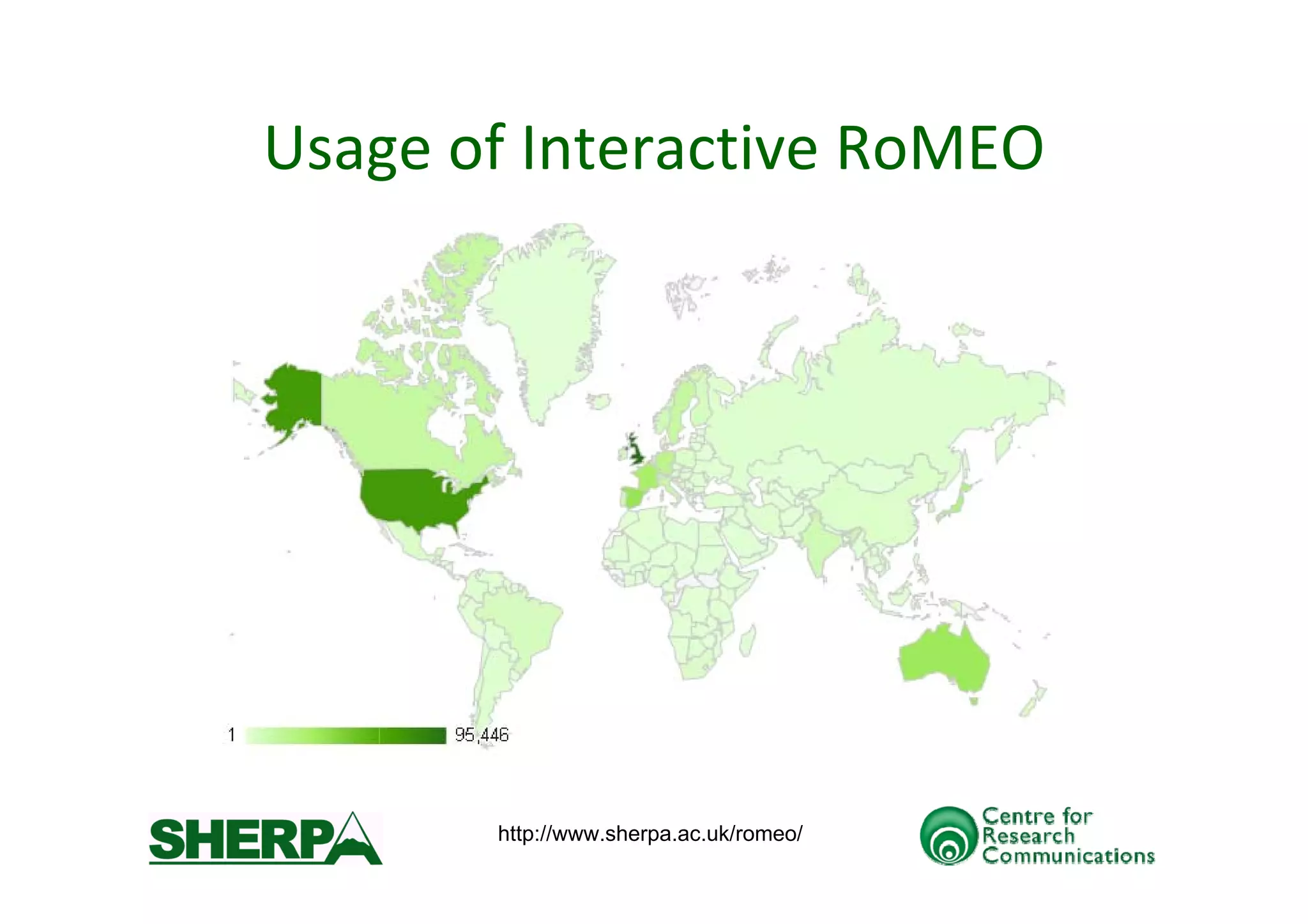 MOA 2012, Developing SHERPA/RoMEO's role in improving open access | PDF