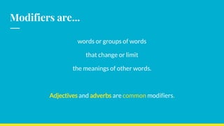 Modifiers | PPTX