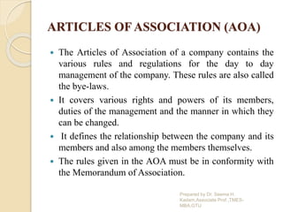 MOA and AOA | PPTX