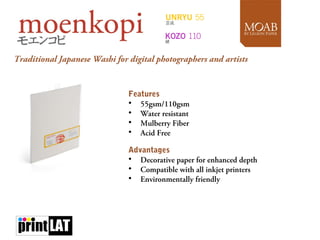 Moab line of medias by PrintLAT | PPT