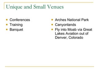 Moab Utah Meeting Facilities | PPT | North America Travel | Travel ...