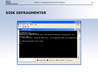 Microsoft Windows XP/OS Chapt03 | PPT