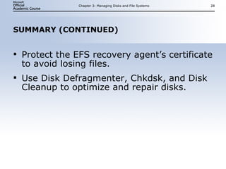 Microsoft Windows XP/OS Chapt03 | PPT