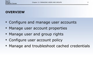 IT103Microsoft Windows XP/OS Chap13 | PPT