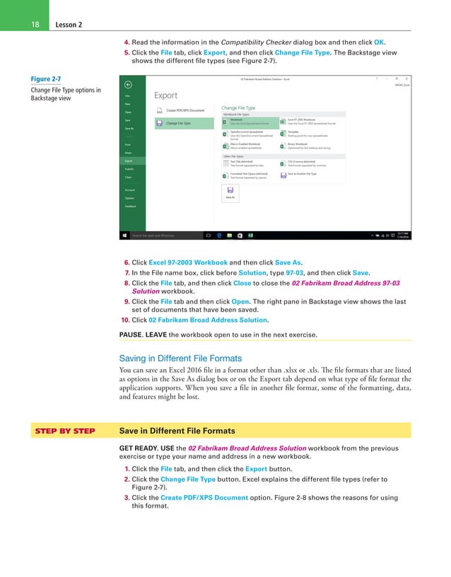 Moac excel 2016_core | PDF