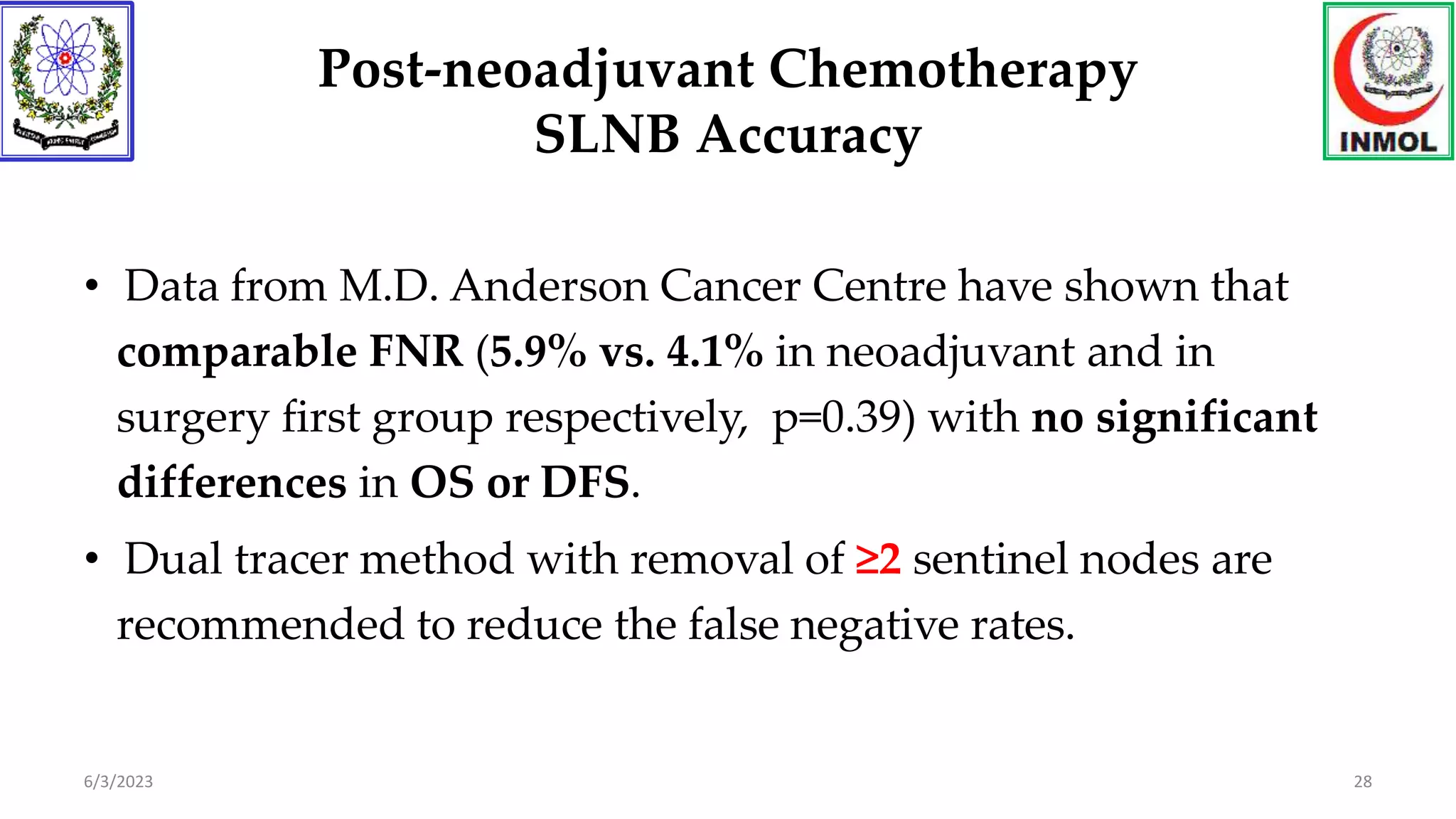 management of axilla in ca breast | PPTX