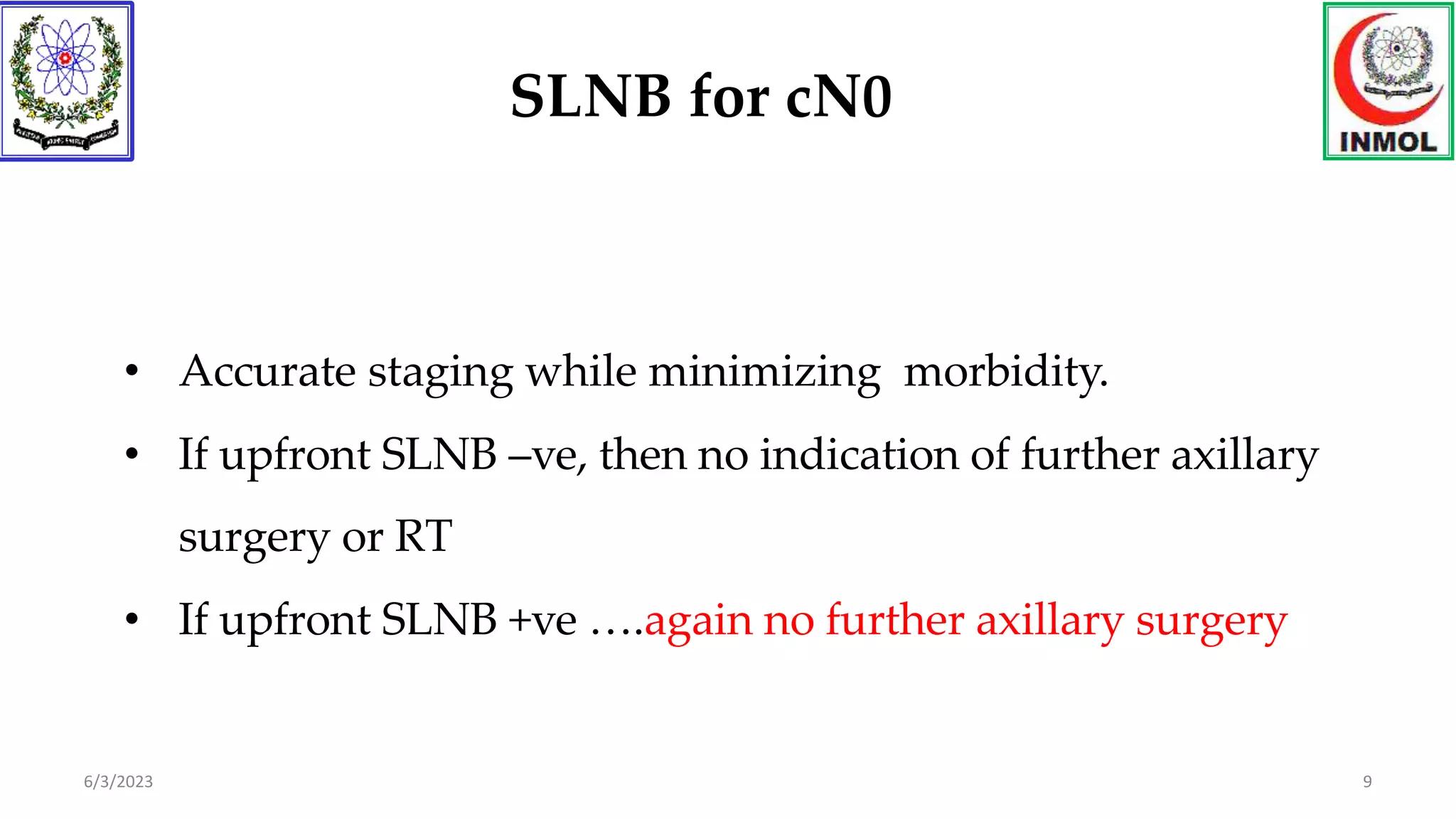 management of axilla in ca breast | PPTX