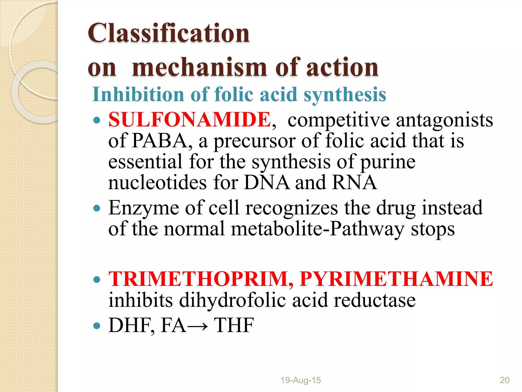 Moa of antimicrobials | PPTX