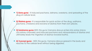 Mode of Action of VAMANA KARMA according to Ayurveda. | PPTX