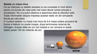 Moartea stelelor | PPTX