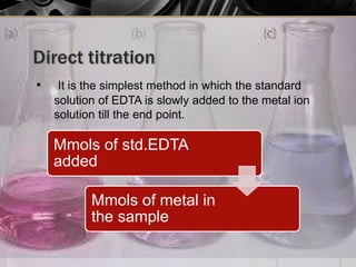 Complexometric titrations with EDTA | PPTX