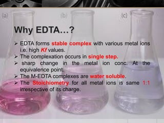 Complexometric titrations with EDTA | PPTX