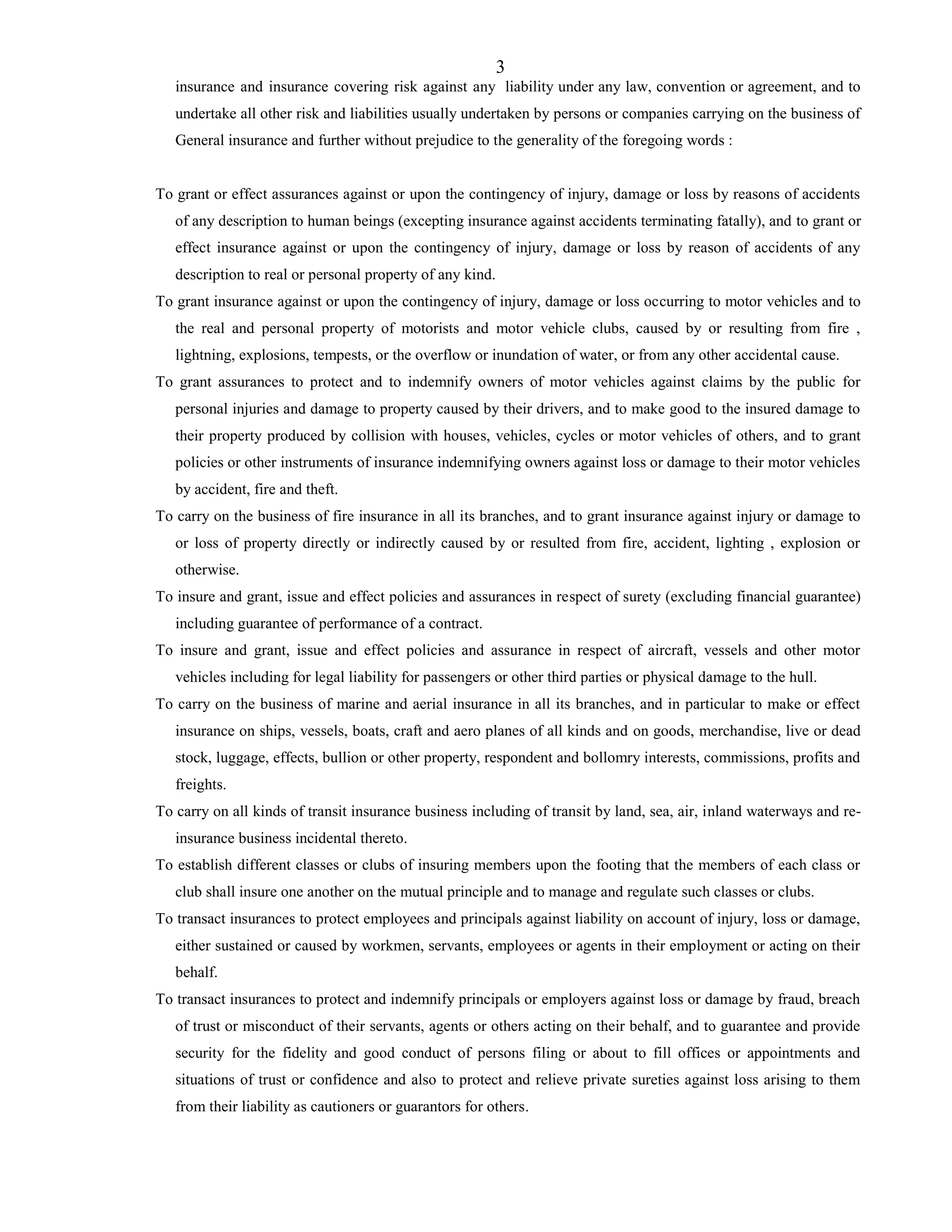 Format Of Main Object Clause of Various Types of Companies as Per ...