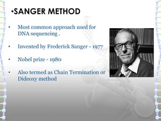 DNA SEQUENCING METHOD | PPTX
