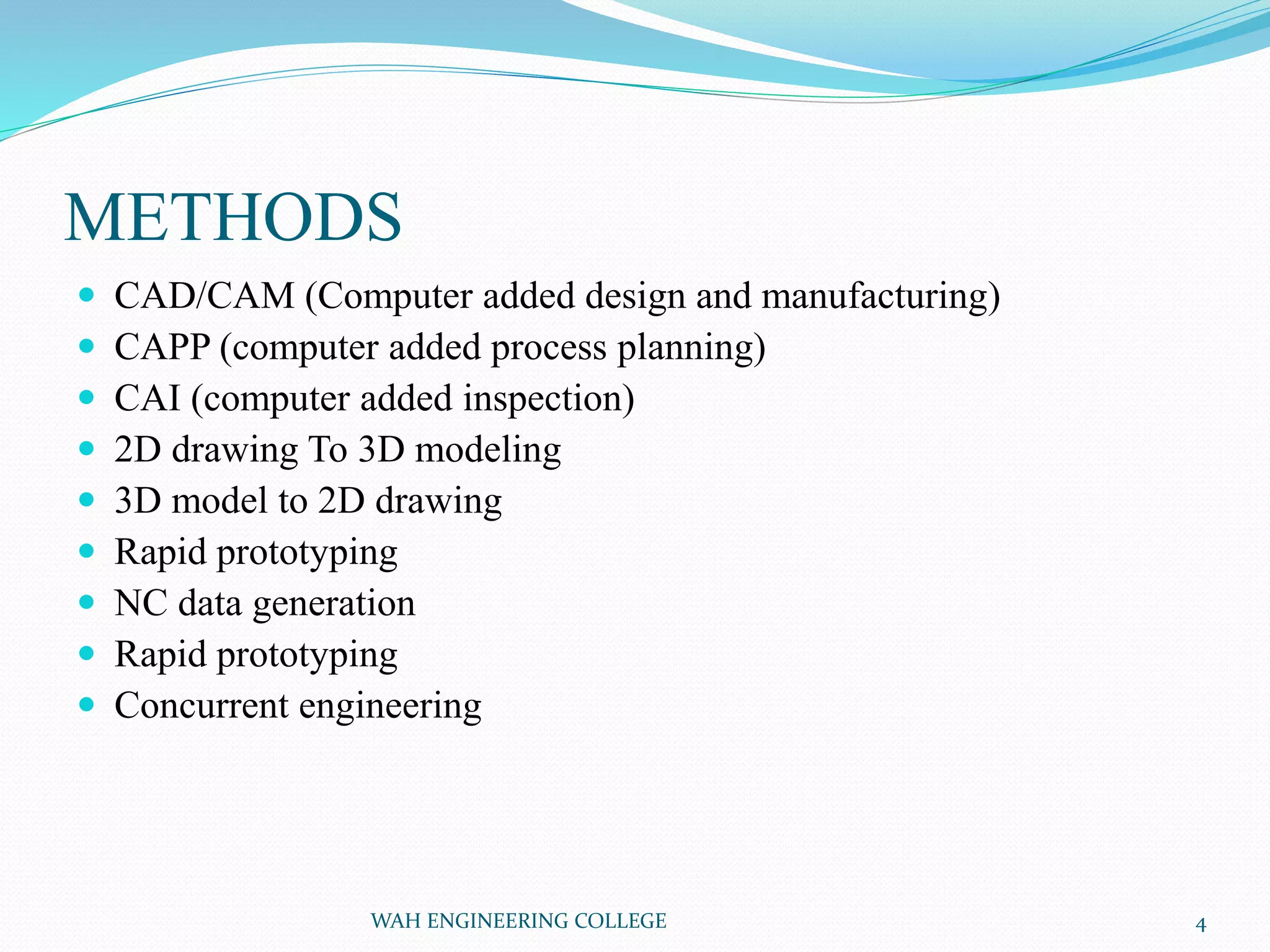 CAD/CAM IS USED IN DIE CASTING | PPTX