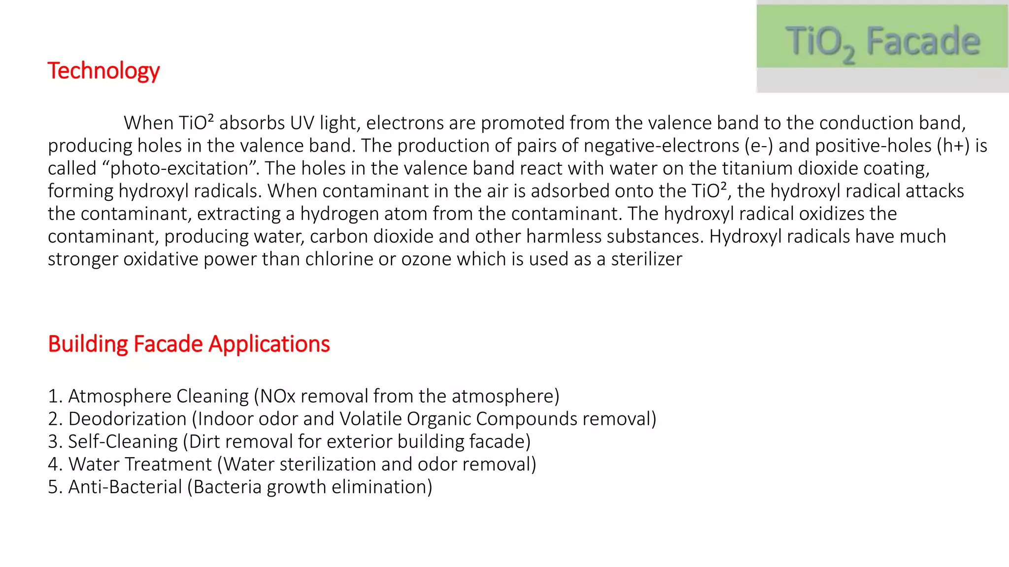 Titanium dioxide facad | PPTX