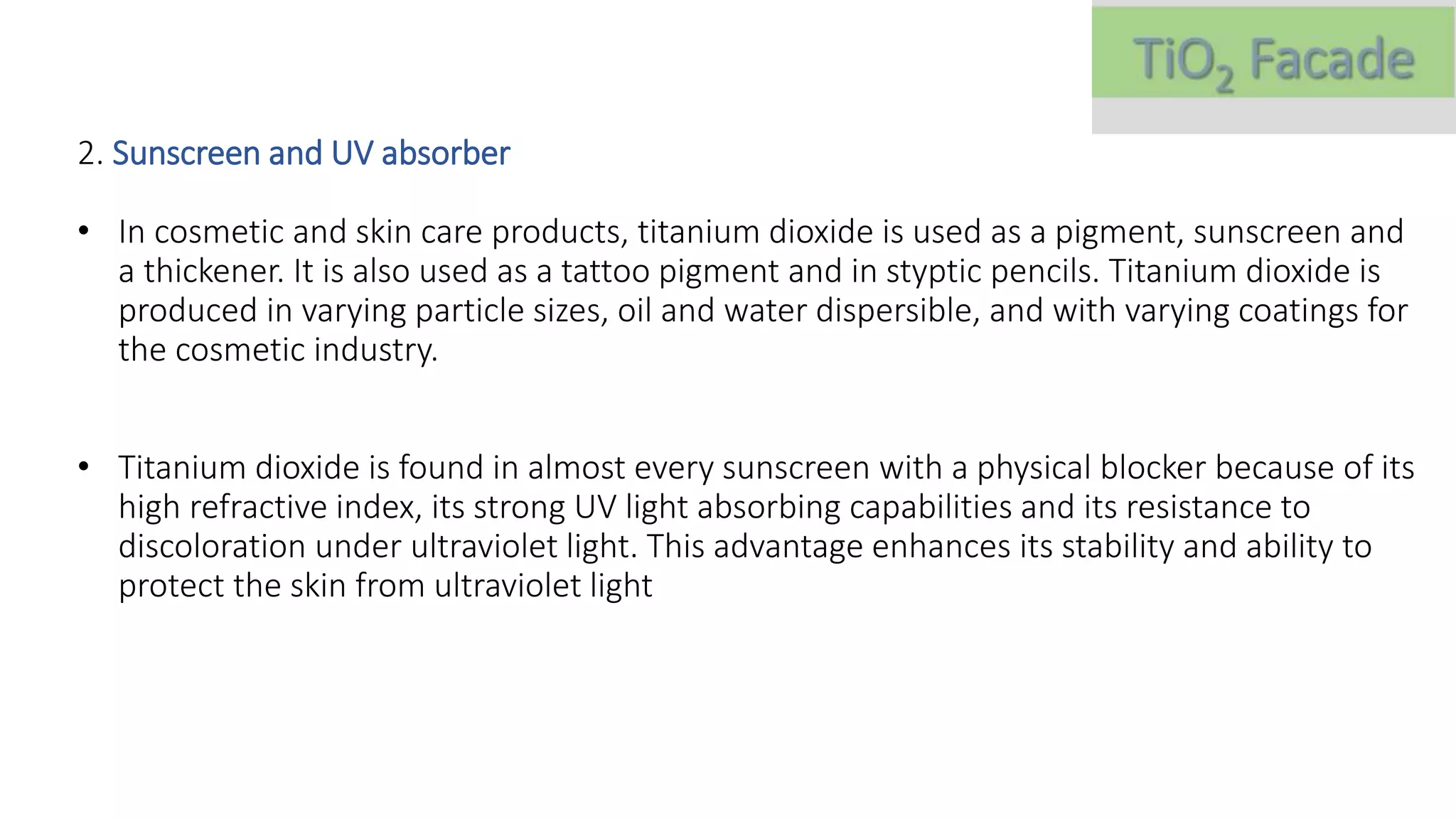 Titanium dioxide facad | PPTX