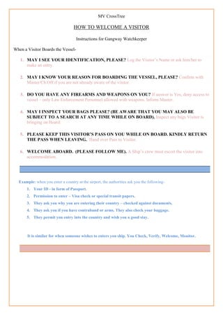 Ship Security Training Manual (Sample) | PDF