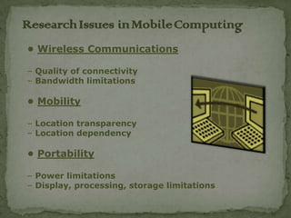 Mobile computing | PPTX