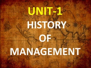 History of Management | PPTX