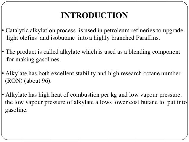CATALYTIC ALKYLATION