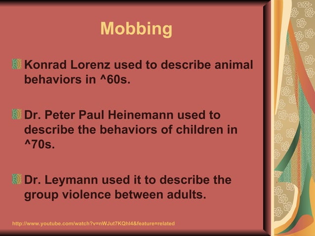Mobbing | PPT