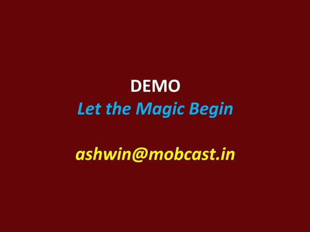 MobCast presentation | PPT