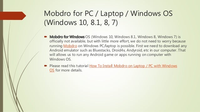 How To Install Mobdro On Laptop - logofasr