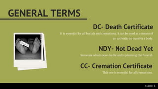 Funeral Terminology: How many do you know? | PPT
