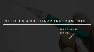 Surgical Instruments Uses and Precautions | PPTX