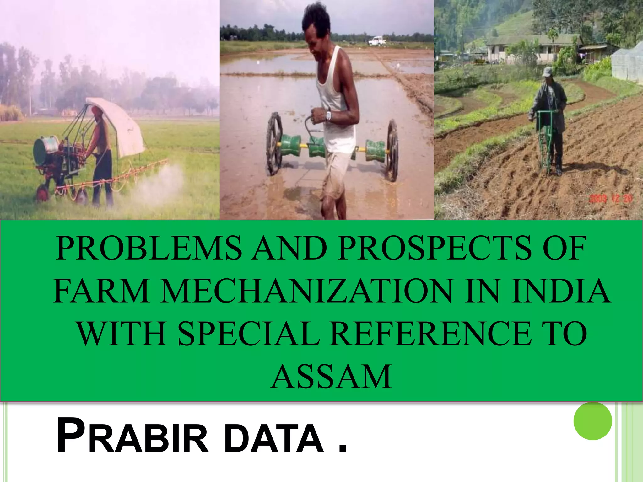 farm mechanization | PPTX