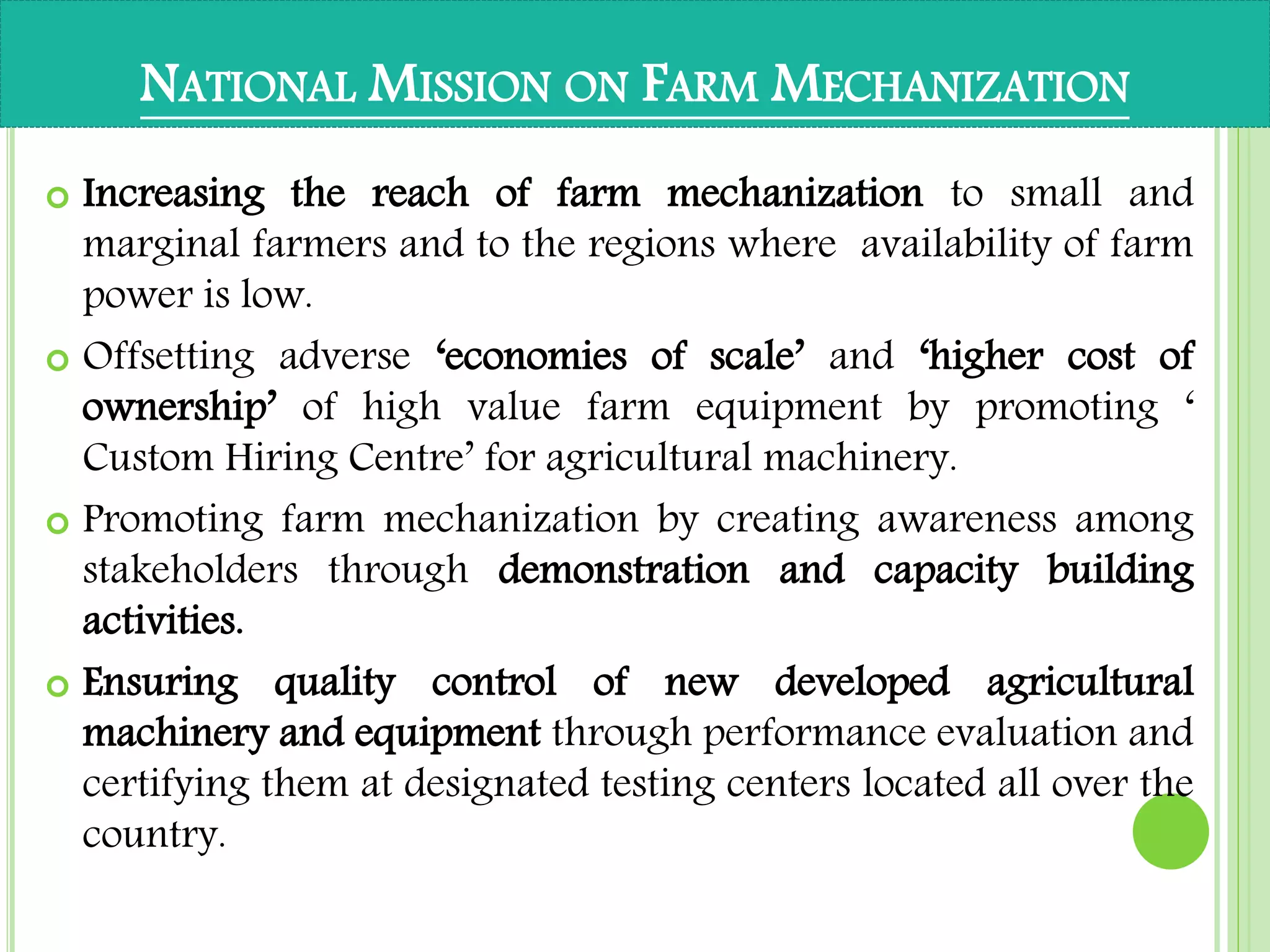 farm mechanization | PPTX