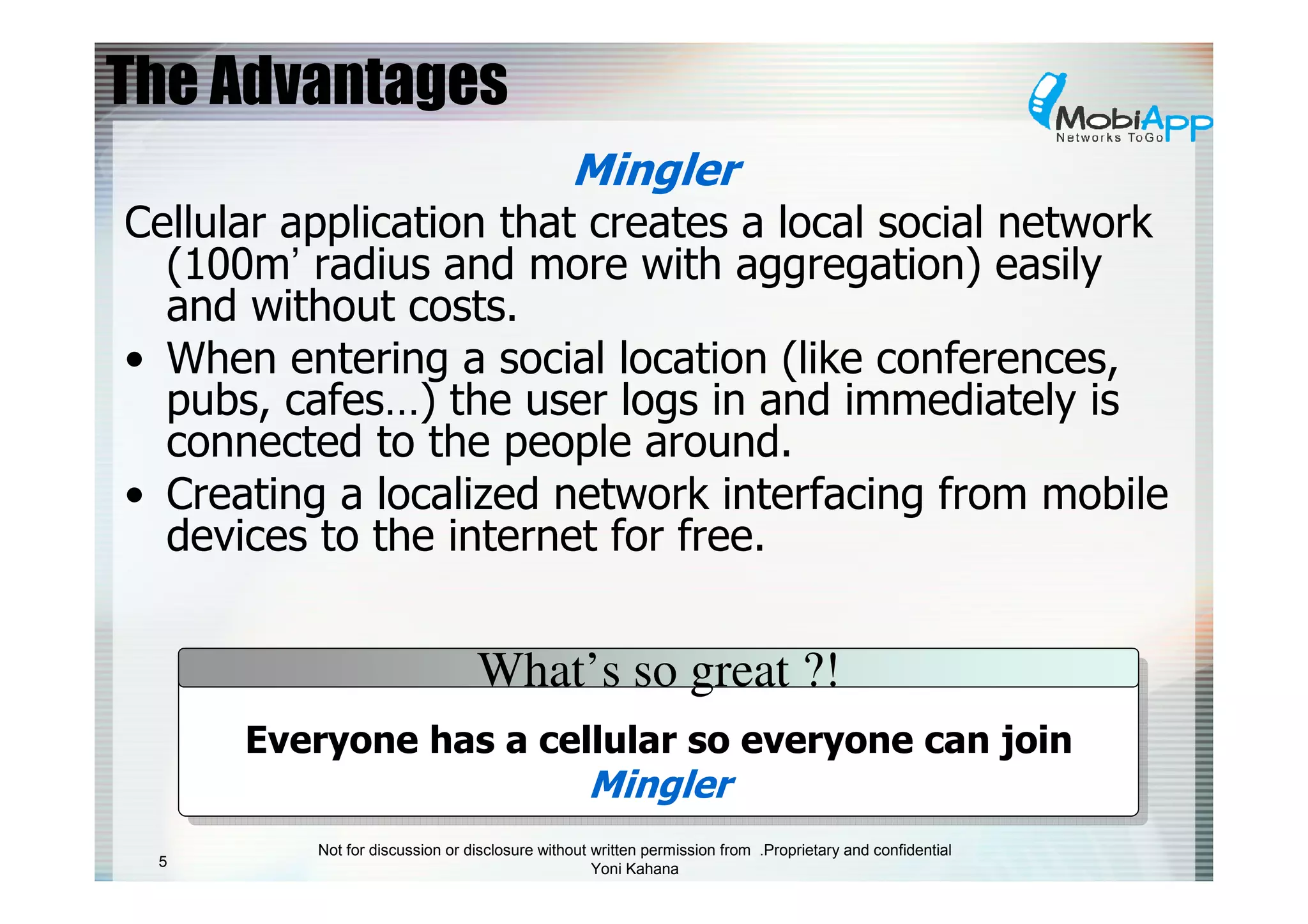 MobiApp present Mingler | PPT