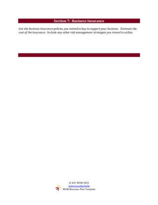 Mobi business plan template | DOCX