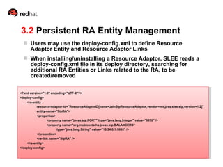 Mobicents JSLEE progress and roadmap - Mobicents Summit 2011 | PPT